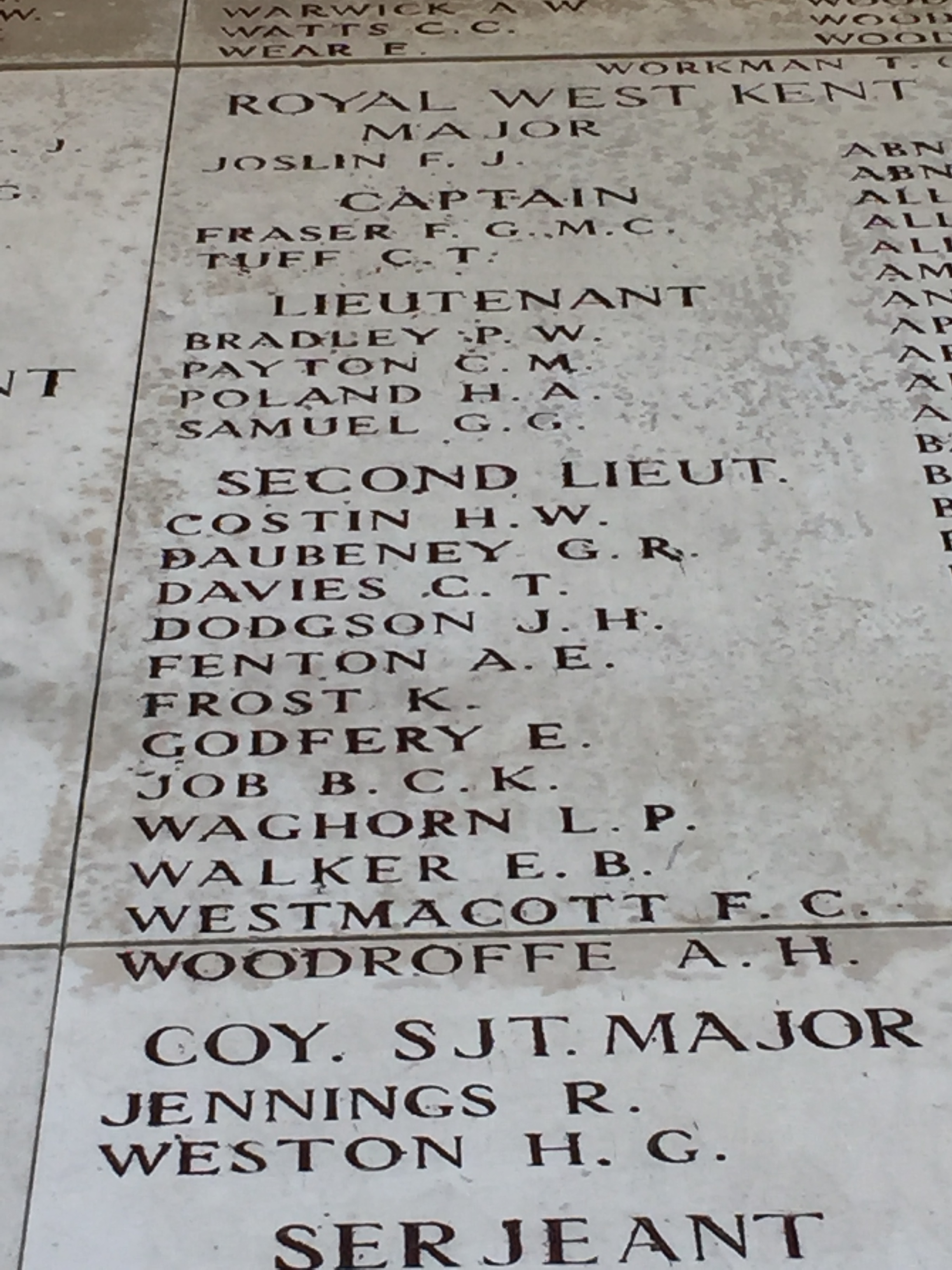The Royal West Kent Regiment in The Great War